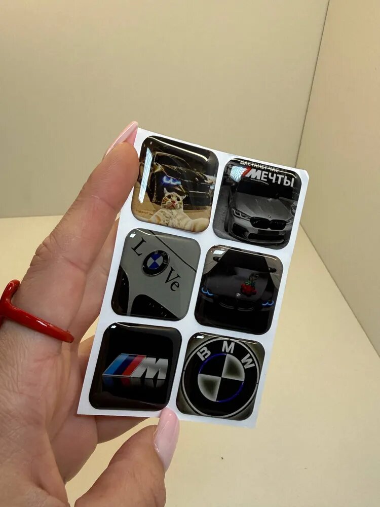 3D Стикеры BMW на телефон, 3Д наклейки с БМВ