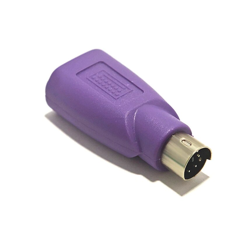Конвертер PS/2 на USB фиолетовый