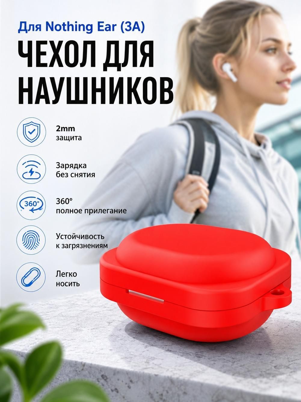 Чехол для наушников Nothing Ear 2 / 3 , Nothing Ear 3 чехол