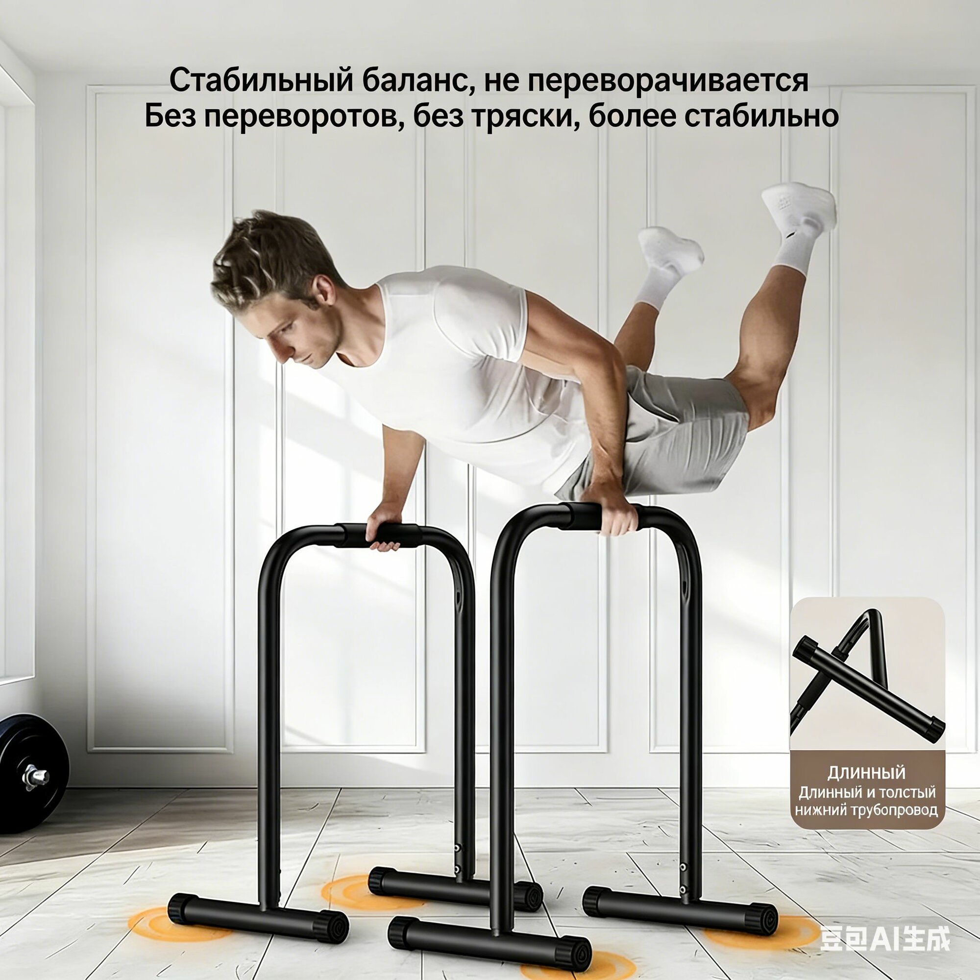 Брусья / Высокопрочные функциональные брусья / Тренажерный зал / Стабилизатор / Подставка для отжиманий