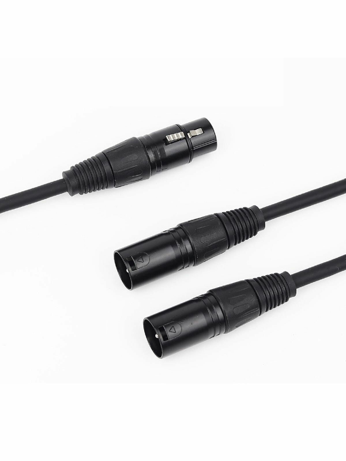 (1 шт.) Кабель XLR мама - 2x XLR папа, 1 м