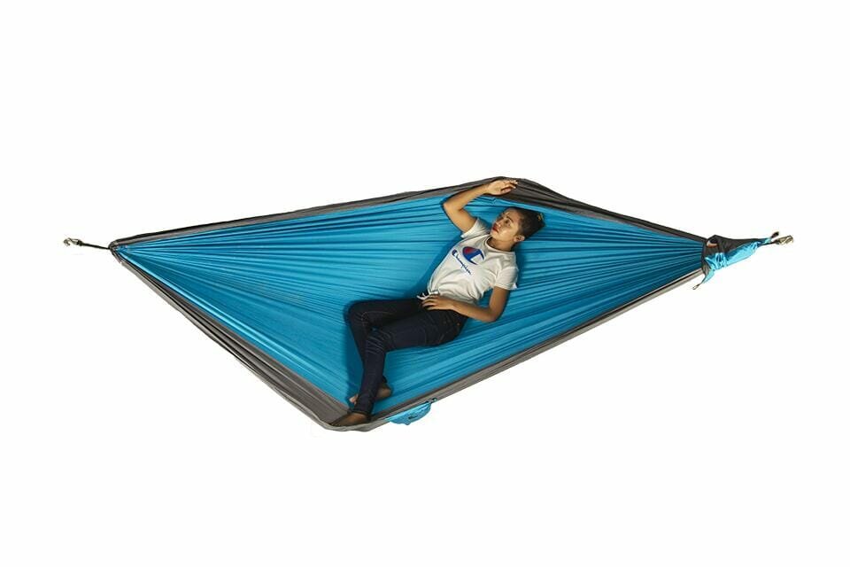 DECATHLON Гамак Ticket To The Moon Hammock Double, голубая лагуна/тёмно-серый, 320 200 см