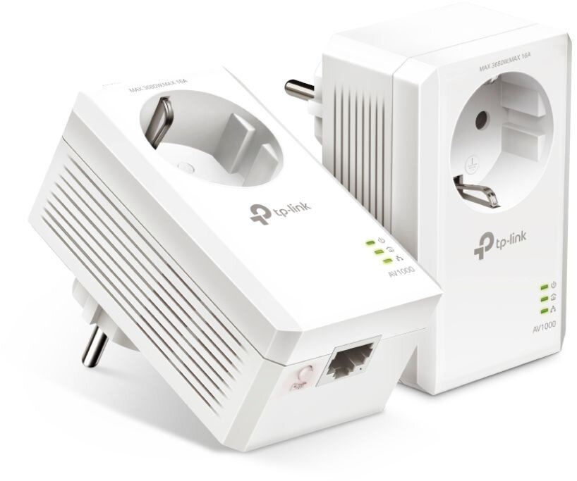 Сетевой адаптер TP-Link AV1000 Gigabit Passthrough Powerline Starter KitSPEED: 1000 Mbps PowerlineSPEC: Broadcom CPU, HomePlug AV2, 1+1 Gigabit PortFEATURE: Plug and Play, tpPLC Utility, Pair for More Security, Extra Power SocketKIT: 2× TL-PA7017P"