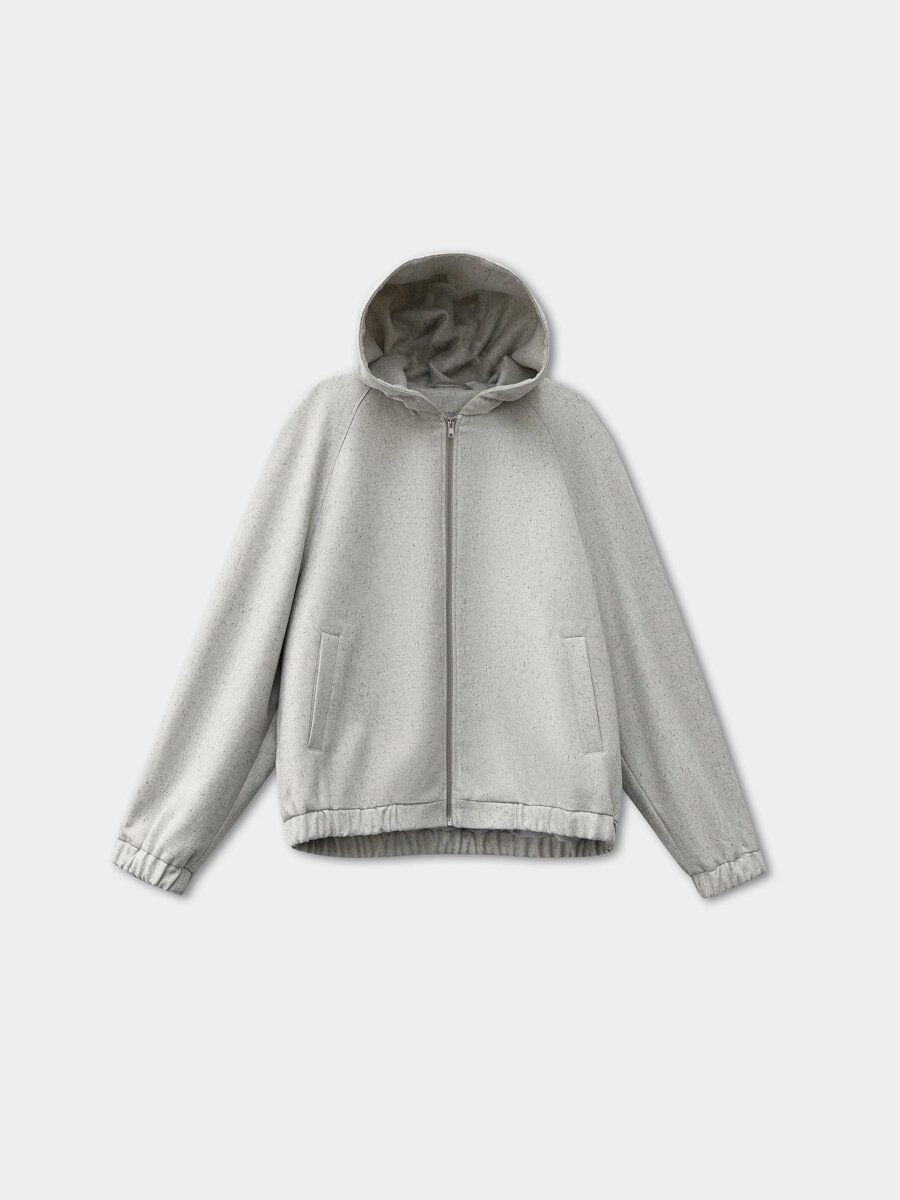 GATE31 Куртка Руан с капюшоном (Светло-серый-S)