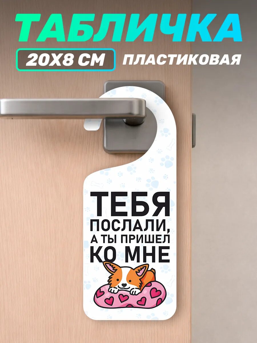 Табличка на ручку двери Ты пришел ко мне