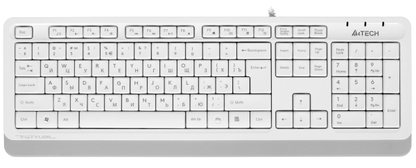Проводная клавиатура + мышь A4Tech Fstyler F1010 Белый/Серый