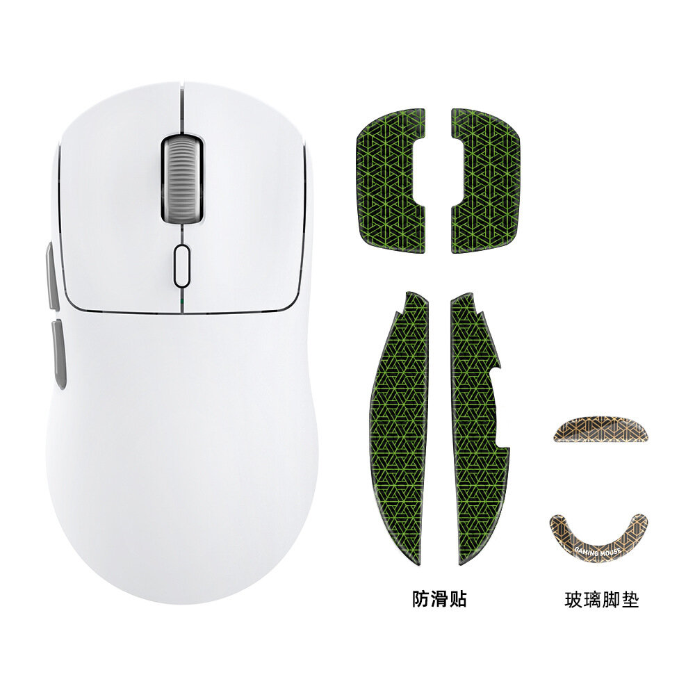 KYSONA M600V2 беспроводная игровая мышь с датчиком PAW3395, 55 г, легкая, двойной режим, кремовый