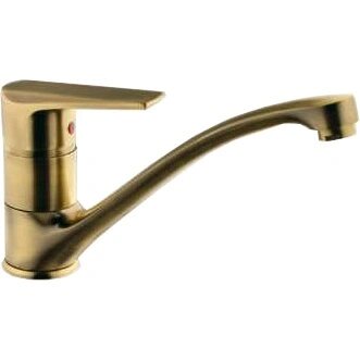 Смеситель кухонный Frap F4230-4, латунный, поворотный излив, бронза