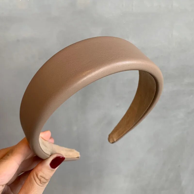 Ободок женский из искусственной кожи, цвет 3