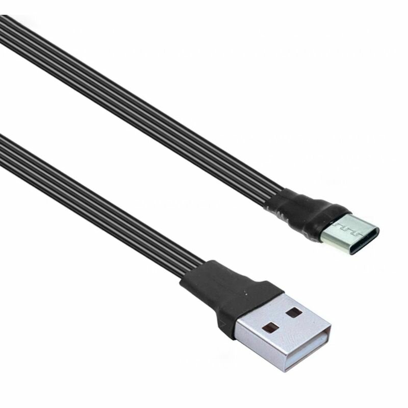 Прямой разъем USB-type c (комплект термоусадочной трубки) плоский кабель для передачи данных-2 м-USB straight head