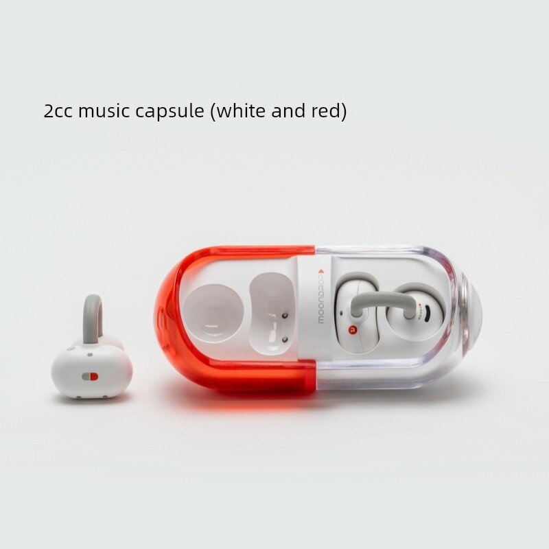 Shuiyueyu PILL Music Capsule беспроводные наушники Bluetooth 6.0 с белым и красным цветом для спорта и бега, дизайн на