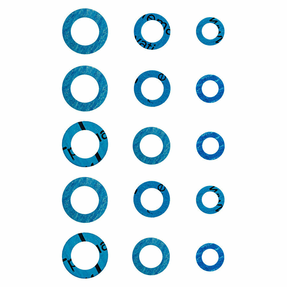 Прокладки паронитовые (безасбестовые) MPF 1", 1/2", 3/4" (набор 15 шт.)