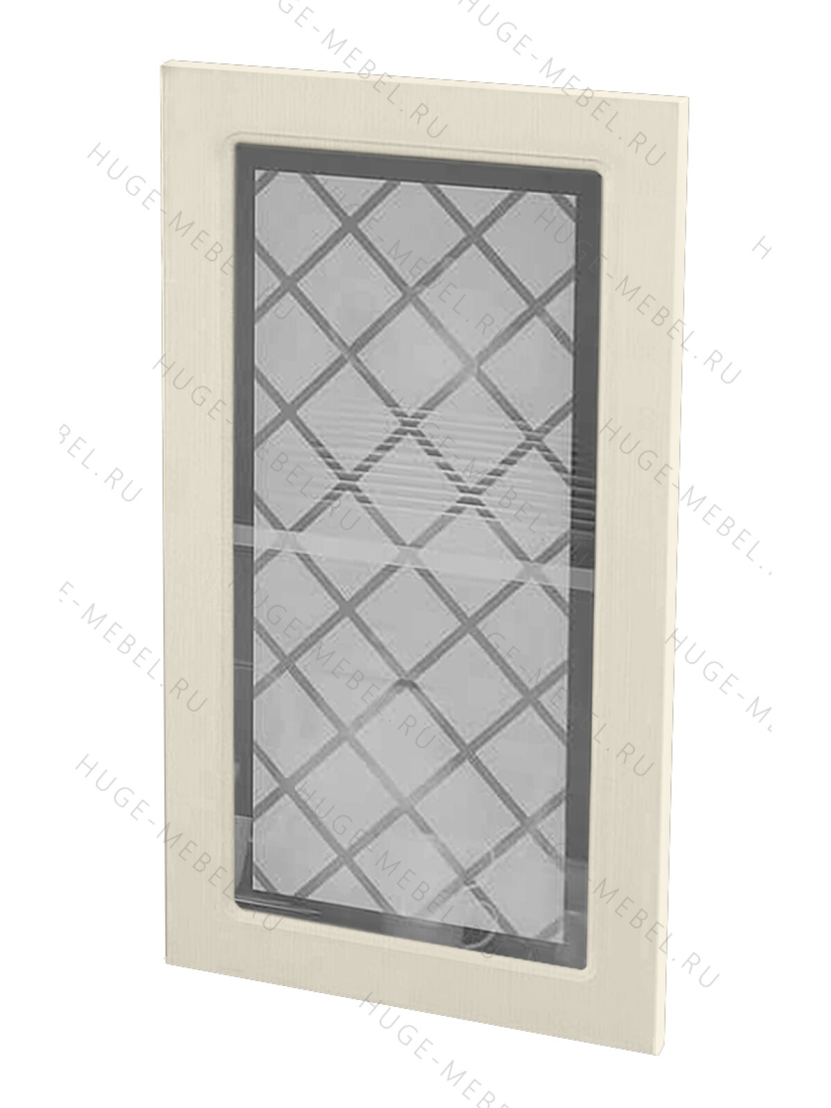 Кухонный фасад Ф-225 дуб ваниль (Модена) Huge Mebel. Ширина 396 Высота 916. Кухонные фасады