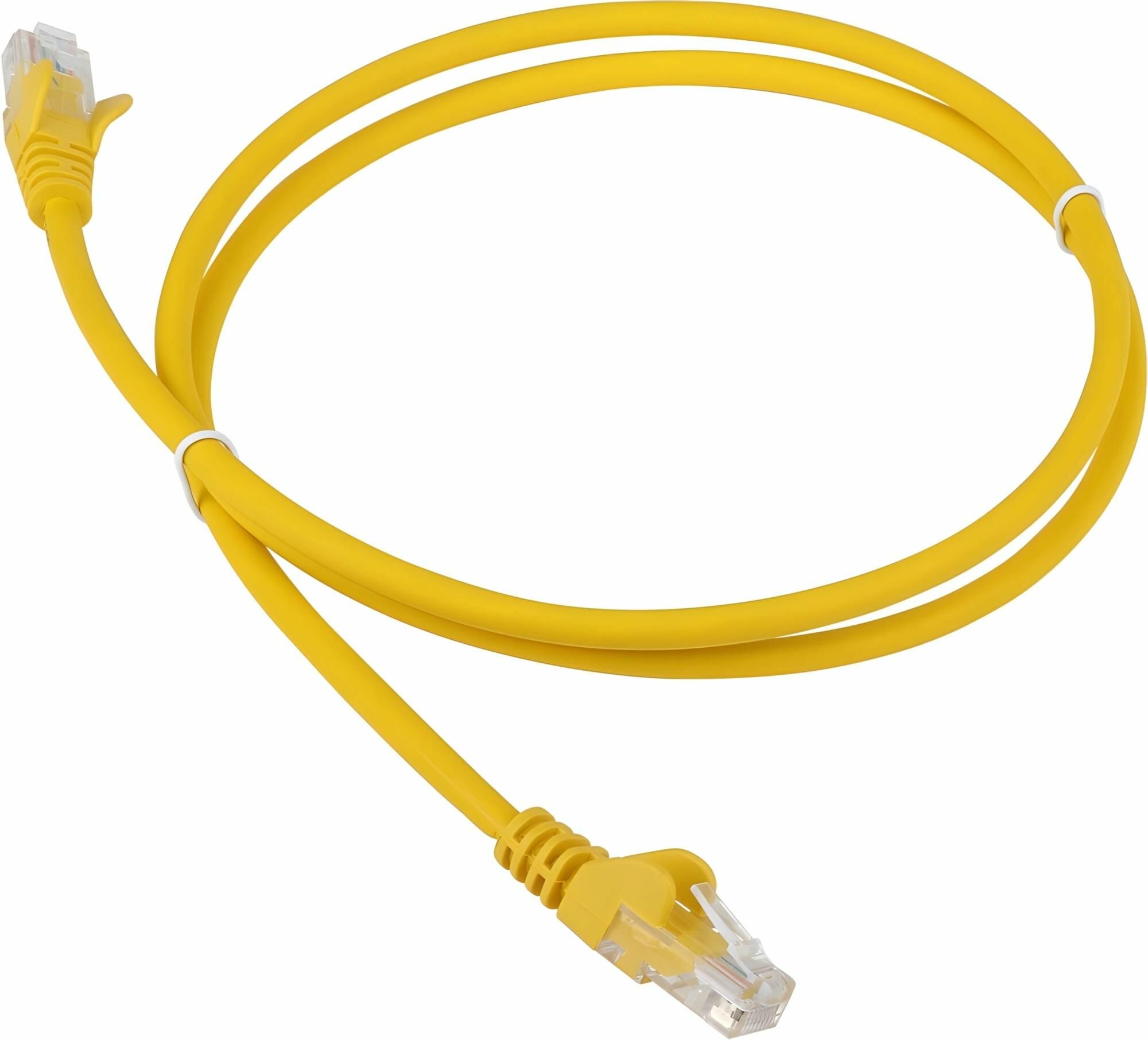 Патч-корд Lanmaster UTP RJ-45 вилка-вилка RJ-45, категория 5E, длина 2 м, желтый (LAN-PC45/U5E-2.0-YL)