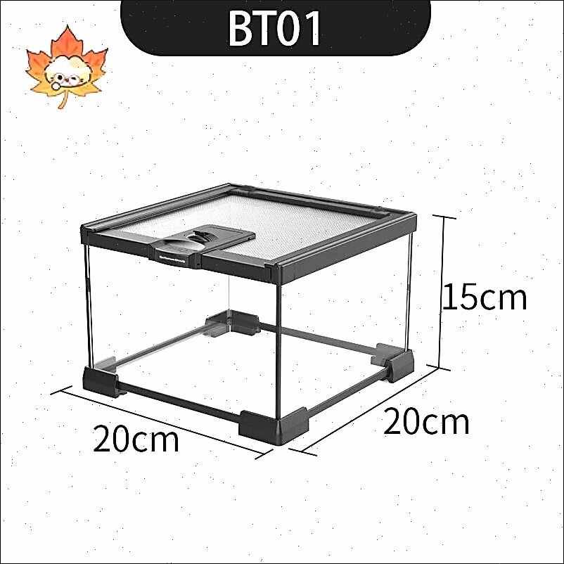 Надёжный стеклянный террариум 20x20x15 см: Безопасный дом для древесных лягушек, пауков, хамелеонов и змей! Купить