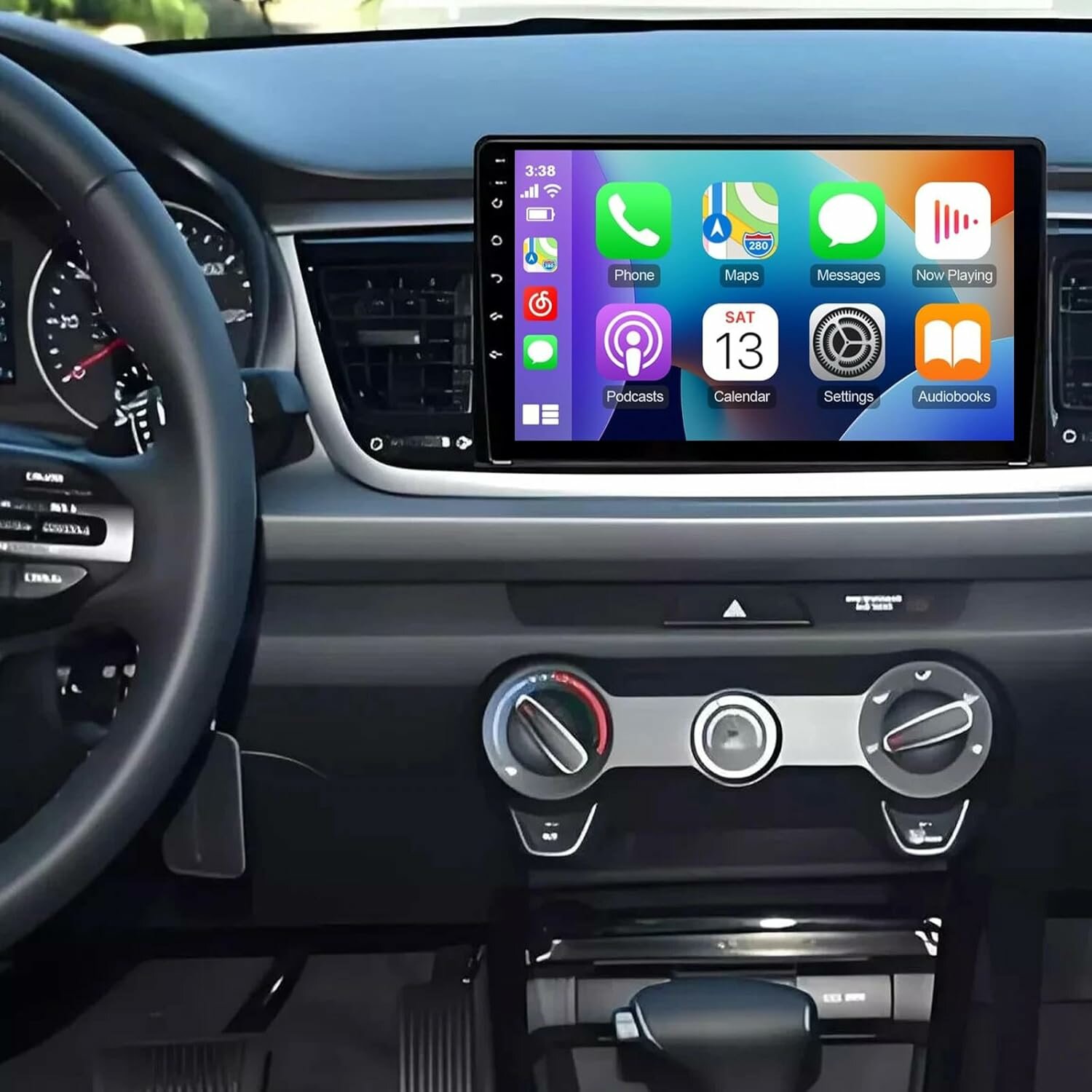 Автомобильная стереосистема, подходящая для Kia Rio 2018-2023, 9-дюймовый сенсорный экран, автомобильная стереосистема