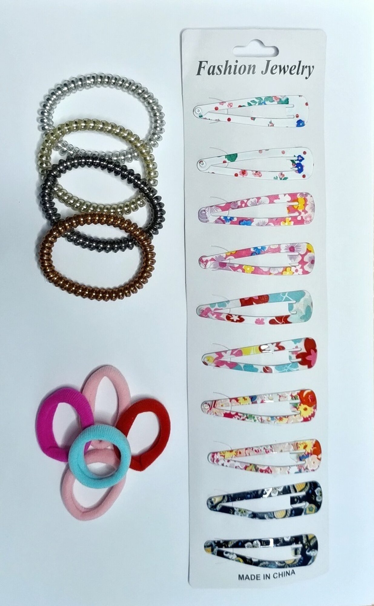 Комплект заколок Fashion Jewelry №58, для девочек, фабричное производство
