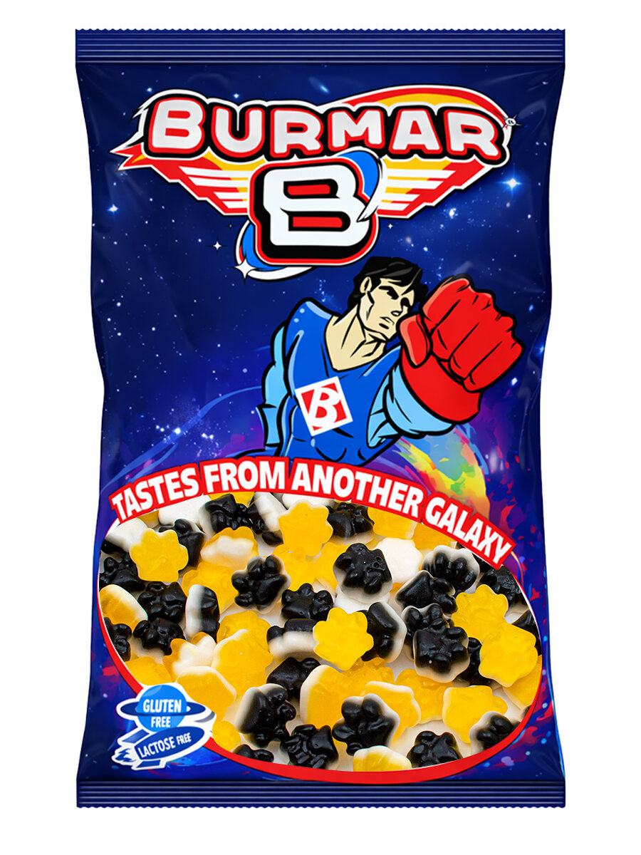 Мармелад жевательный халяль BURMAR "Кошачьи лапки", фигурный, лимон, карамель, 1 кг