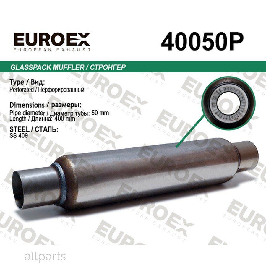 EUROEX 40050P Стронгер нерж. перфорированный (50x300x400)