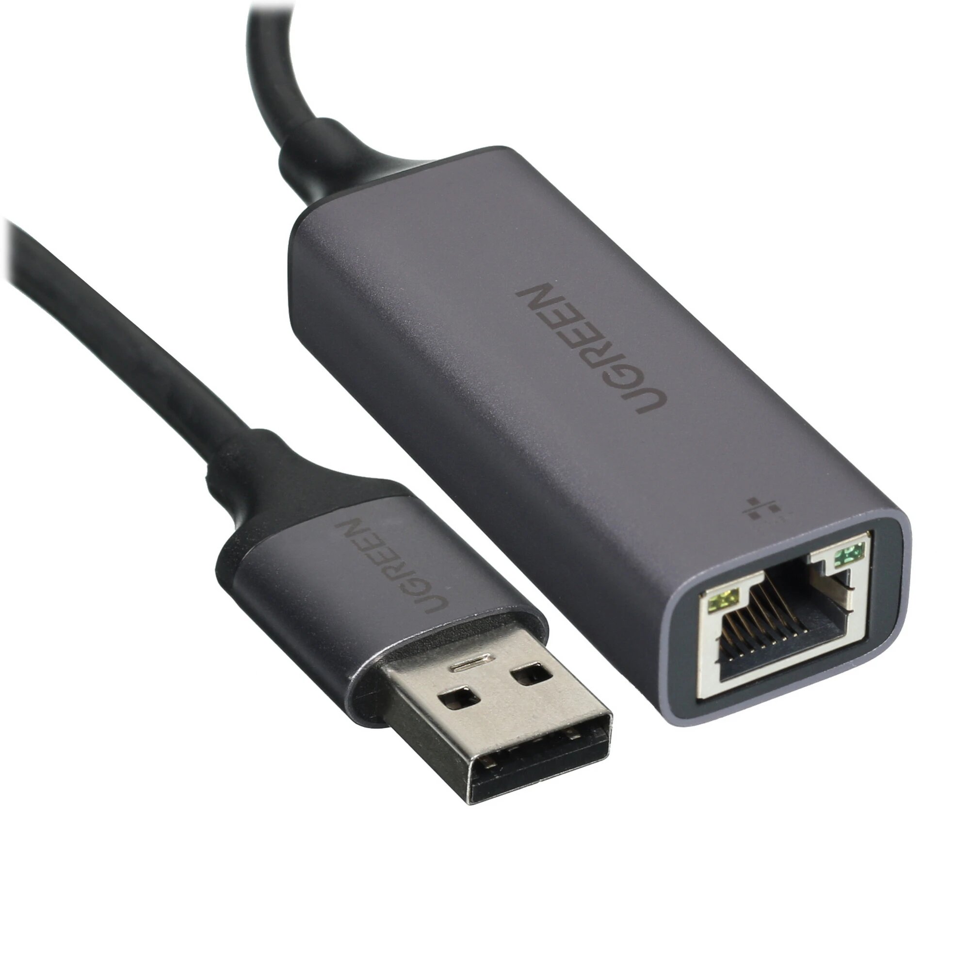 Кабель для компьютера Ugreen CM209 USB-A/LAN RJ45 (50922), USB 3.0, 1000 Мбит/с