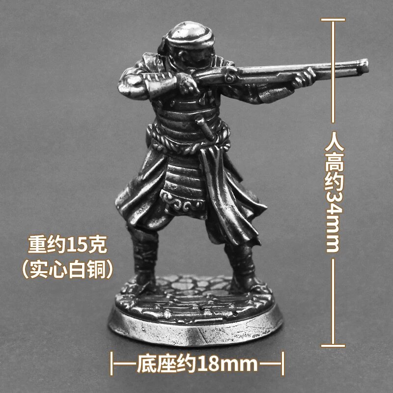 Миниатюра самурая из меди team leader