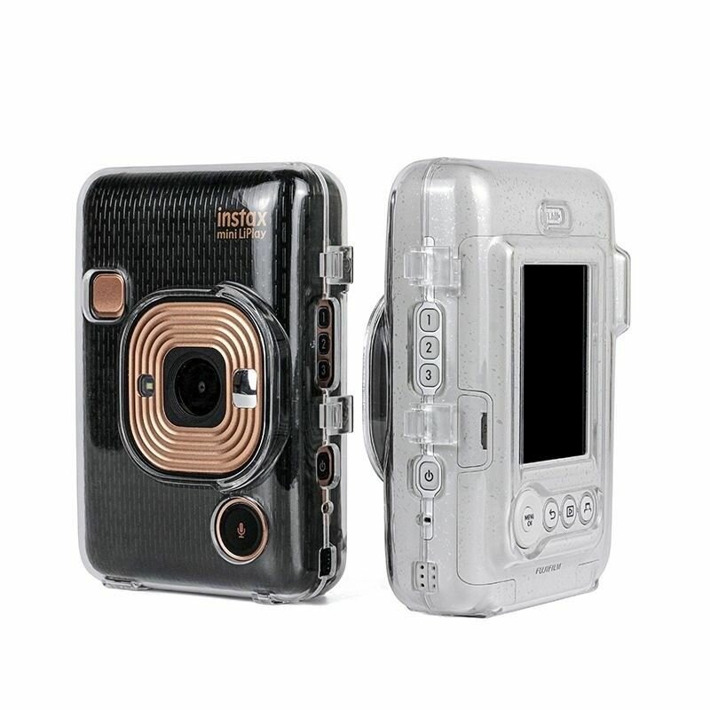 Защитный чехол-корпус-бокс MyPads для фотоаппарата Fujifilm Instax Mini LiPlay моментальной печати противоударный прозрачный