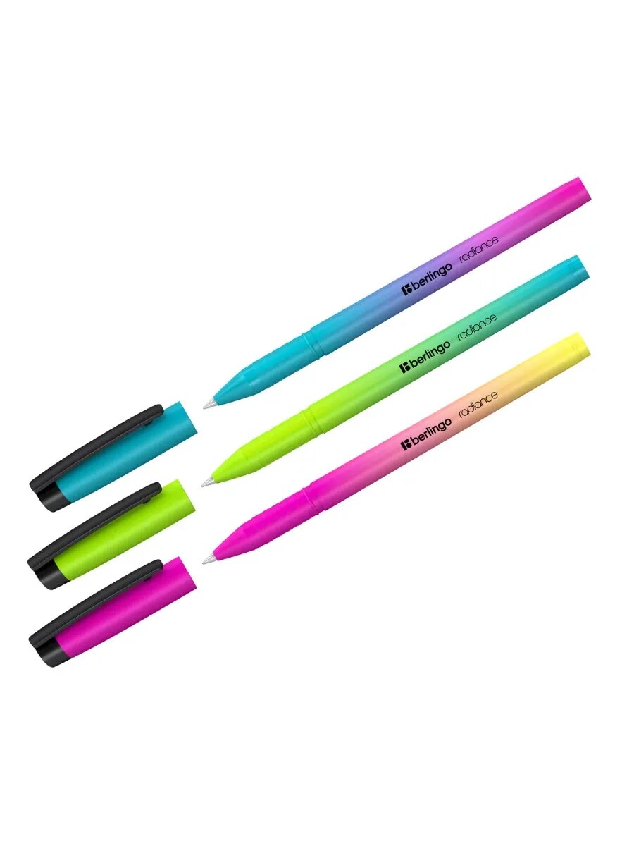 Ручка гелевая "Radiance" черная, 0,5мм, ассорти, 1 штука