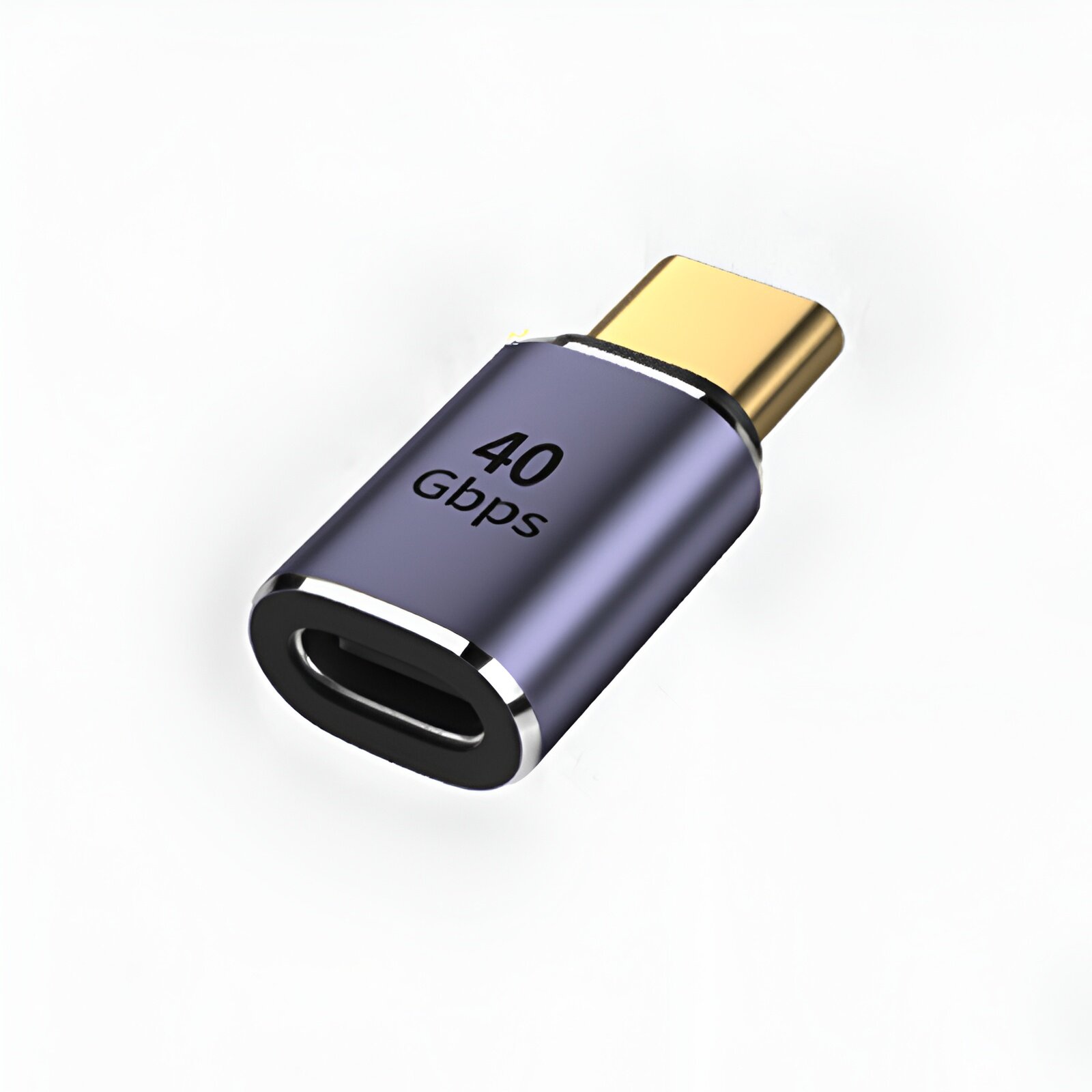 Адаптер USB-C 4.0, PD100W, 8K@60Hz, 40Gbps, прямой / Переходник (адаптер) (40 Гбит/с) USB Type-C4.0 24 pin PD100W с поддержкой быстрой зарядки