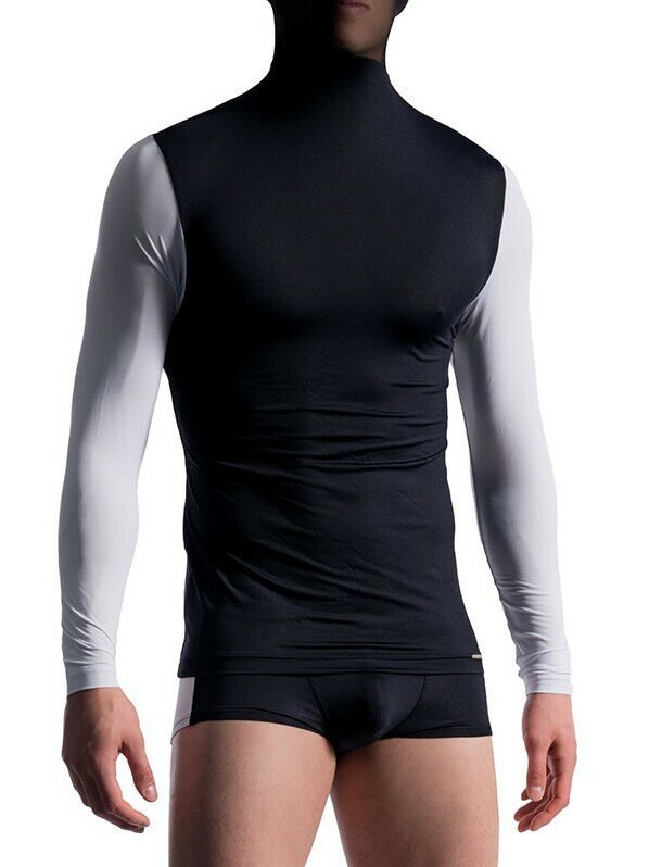 Лонгслив "M713 Mask Shirt - Black/White" / Manstore / Черный / Размер M