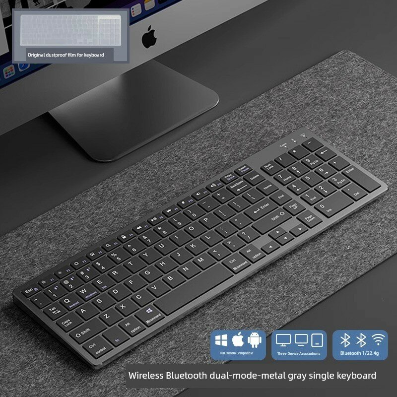 Apple Magic Keyboard для MacBook — Металлический серый одиночный клавиатурный блок с тихим набором, без задержек,