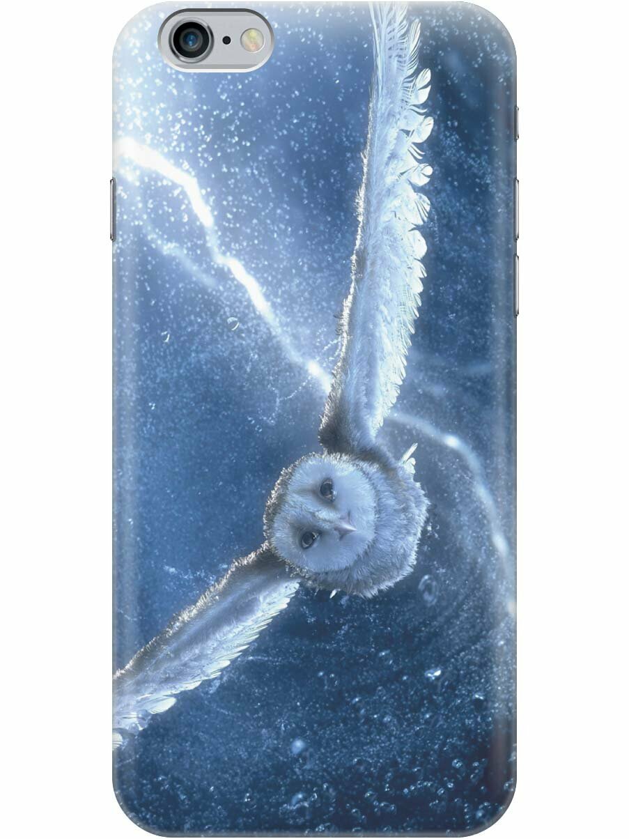 Силиконовый чехол на Apple iPhone 6S Plus / 6 Plus / Эпл Айфон 6 Плюс / 6с Плюс с рисунком "Сова в полёте"