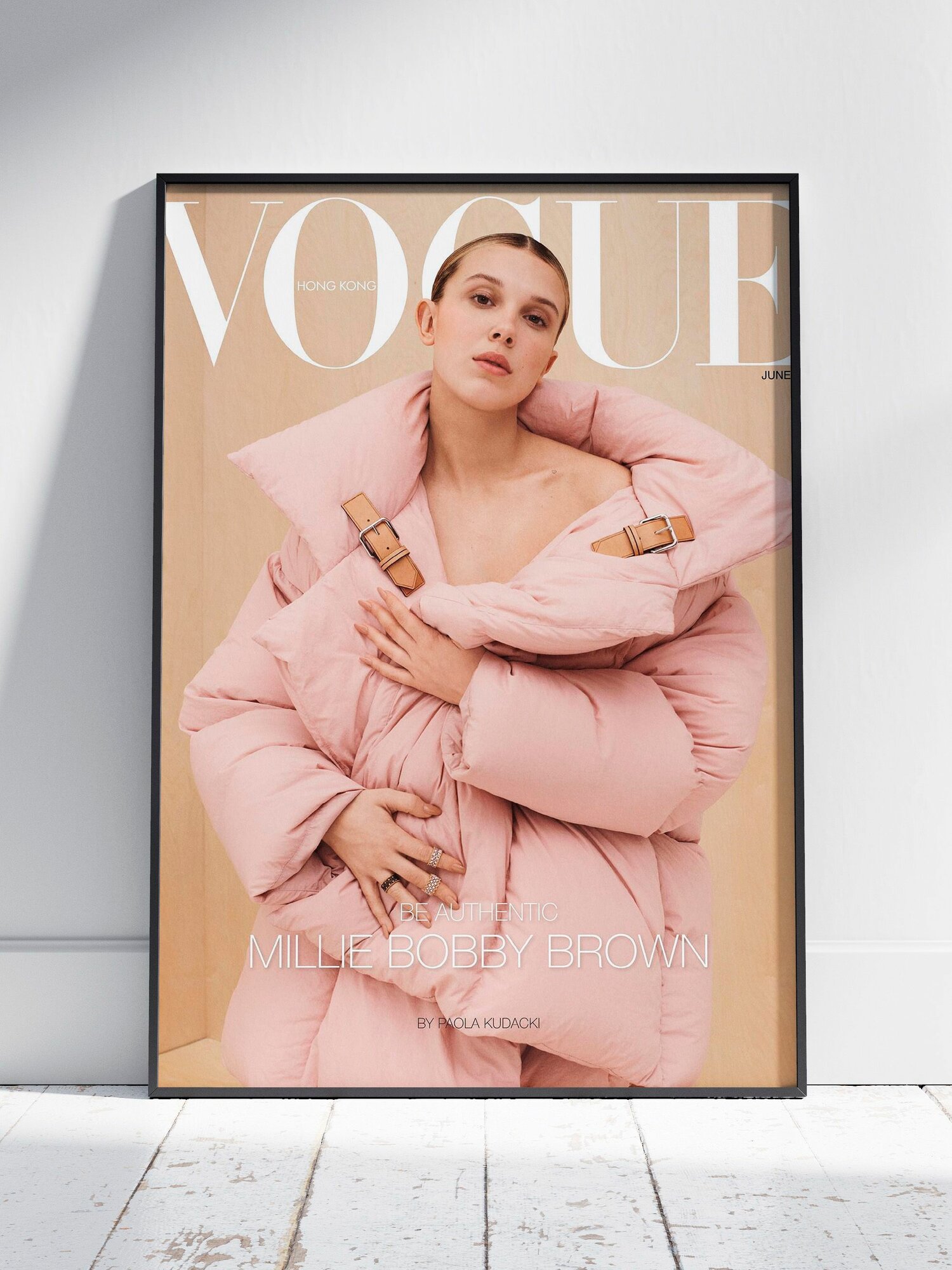 Плакат на стену для интерьера Милли Бобби Браун (Millie Bobby Brown 20) - Постер по актеру фильма, кино, сериала формата A4 (21x30 см)