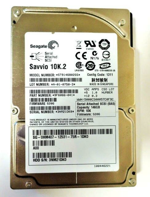 Жесткий диск HP 445964-001 146Gb SAS 2,5" HDD