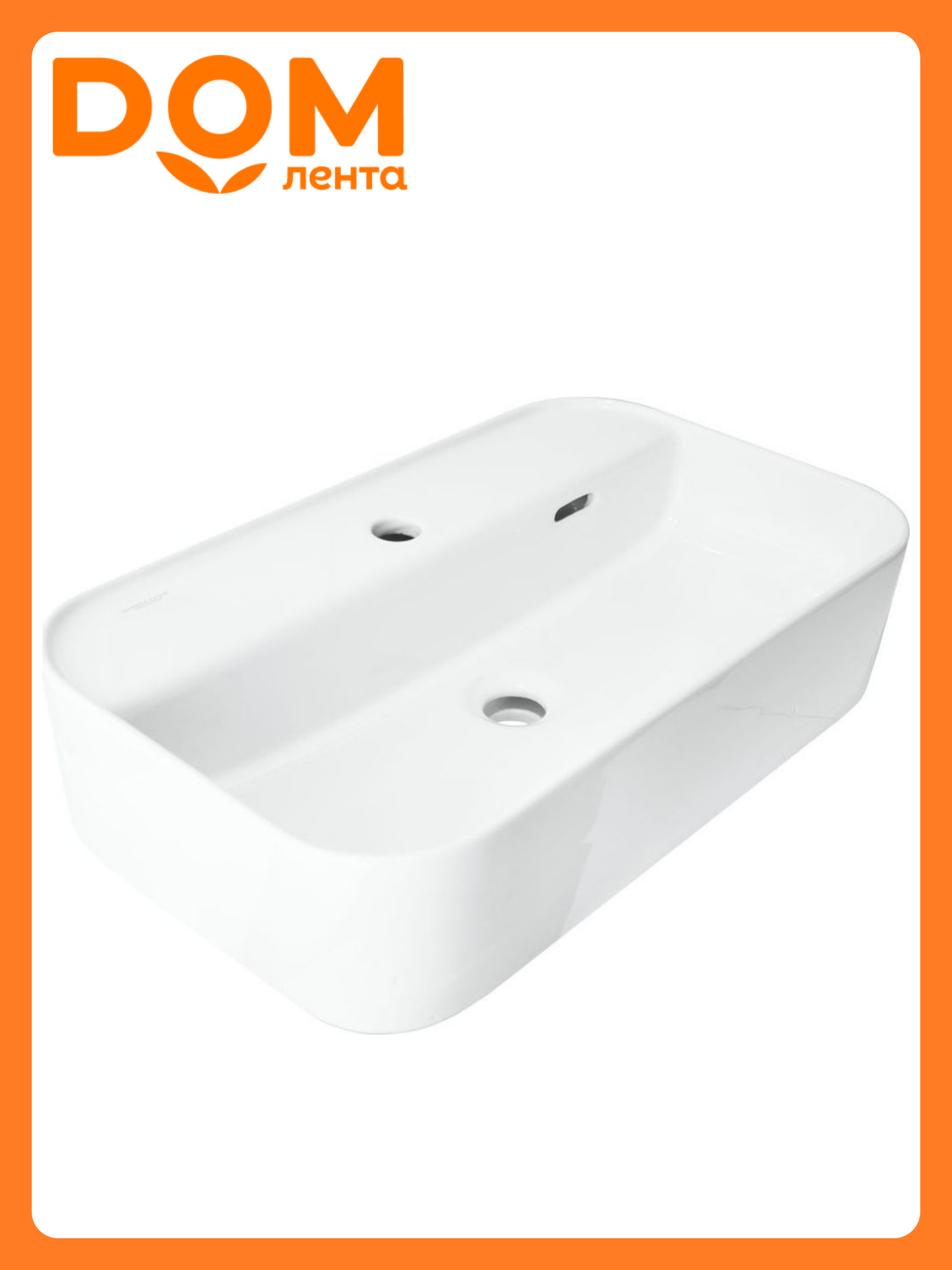 Умывальник SANITA Luxe INF SHELF, накладной, белый, 60 см x 36 см x 14 см