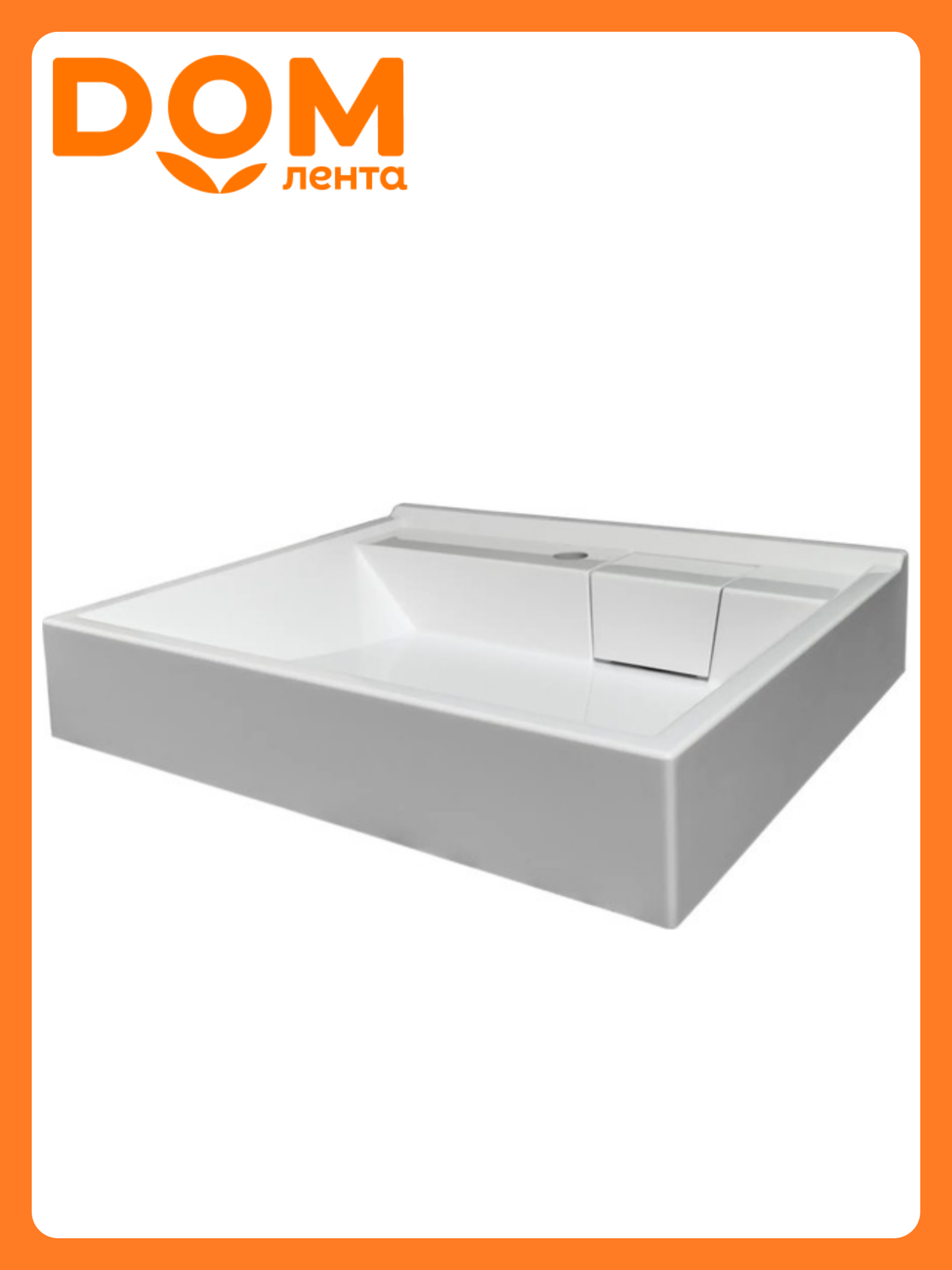 Раковина Nova на стиральную машину 60 см литьевой мрамор