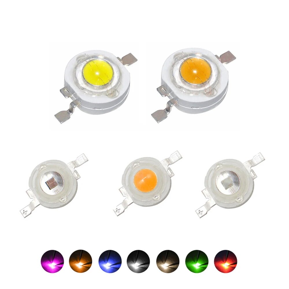 Светодиоды 1W Cold White 30000K 10шт