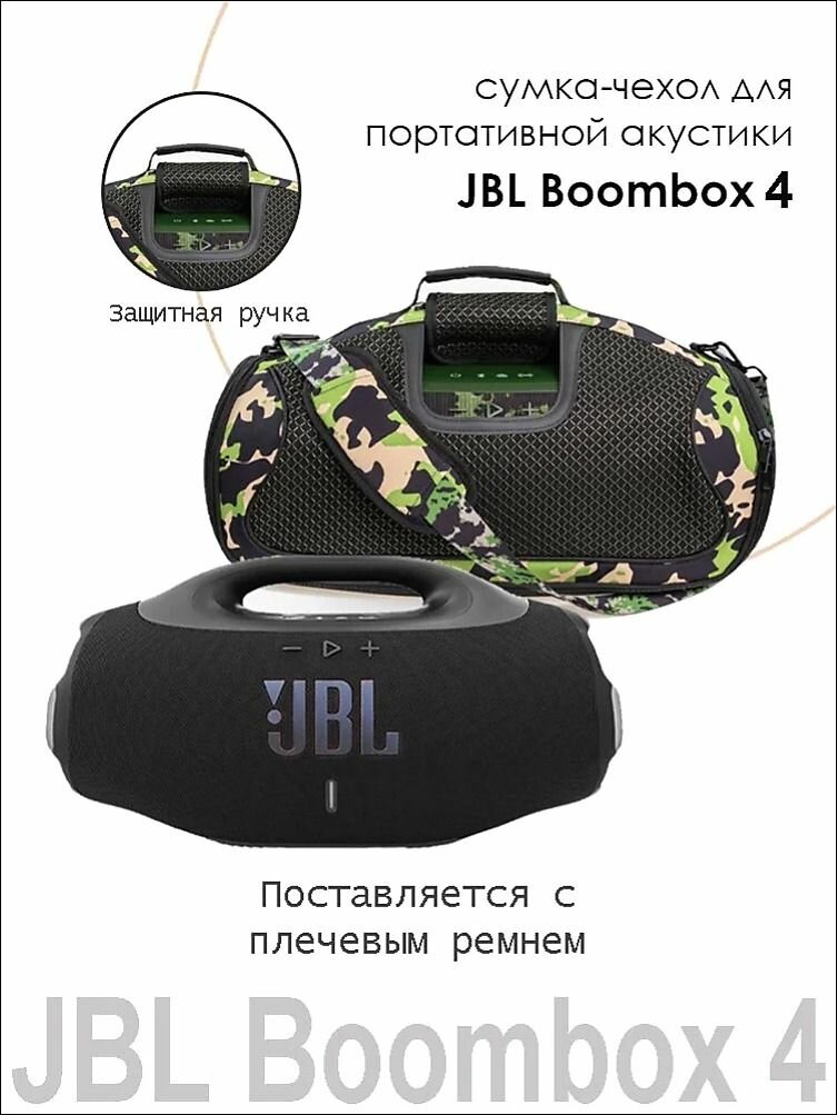 Кейс / Сумка для хранения JBL BOOMBOX4, Защитный чехол для динамика Поставляется с сумкой для хранения