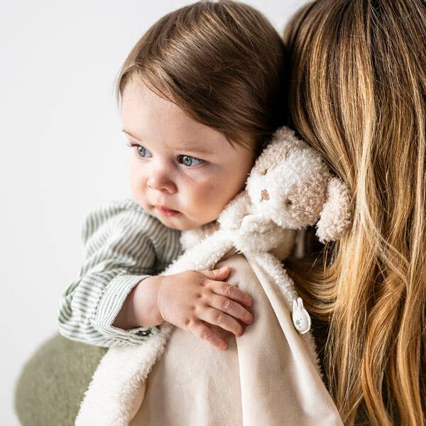 Игрушка мягкая-комфортер Nattou Doudou TEDDY Собачка 856416, бежевый