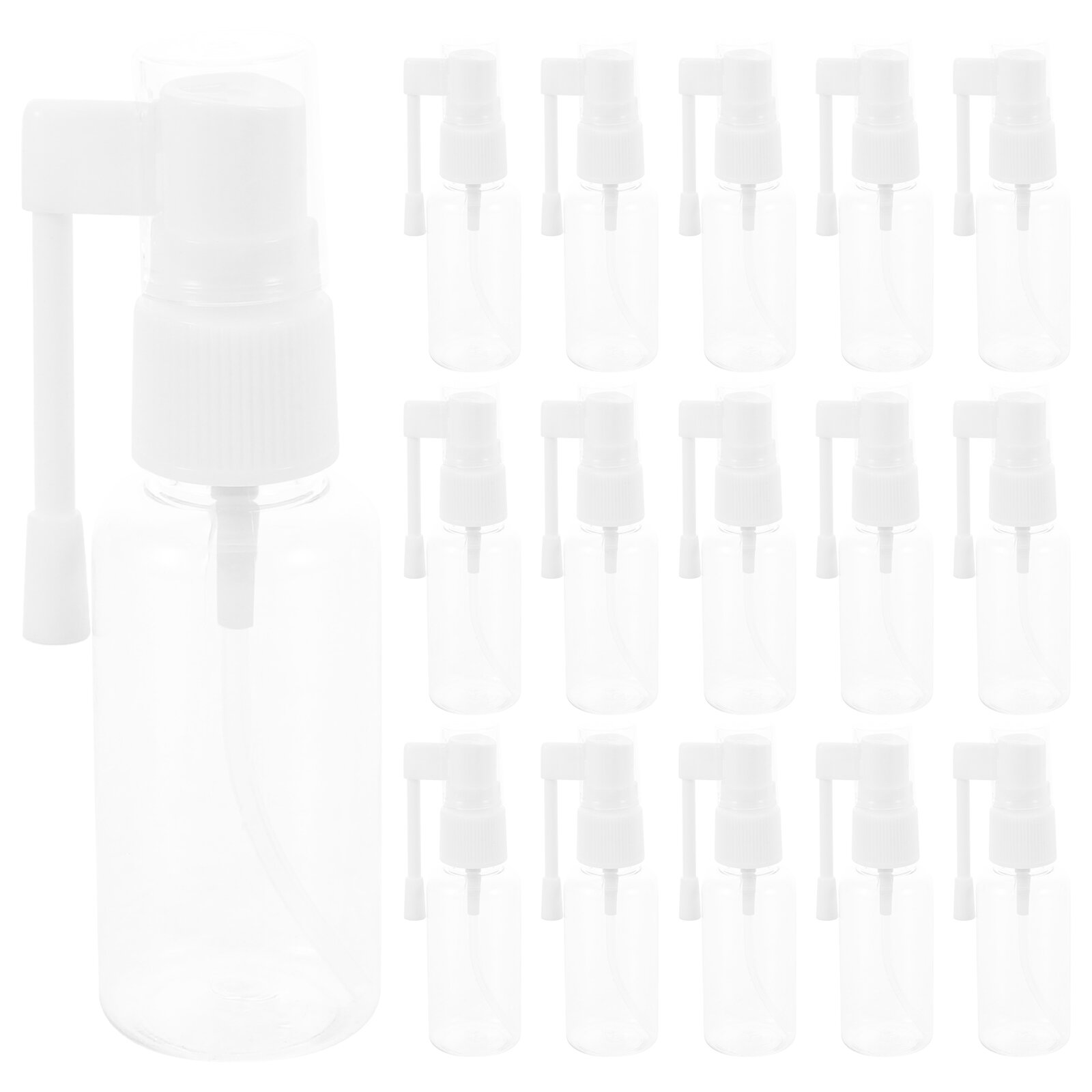 Набор прозрачных пластиковых распылителей 30 мл с поворотным носиком для хранения и путешествий 20 шт