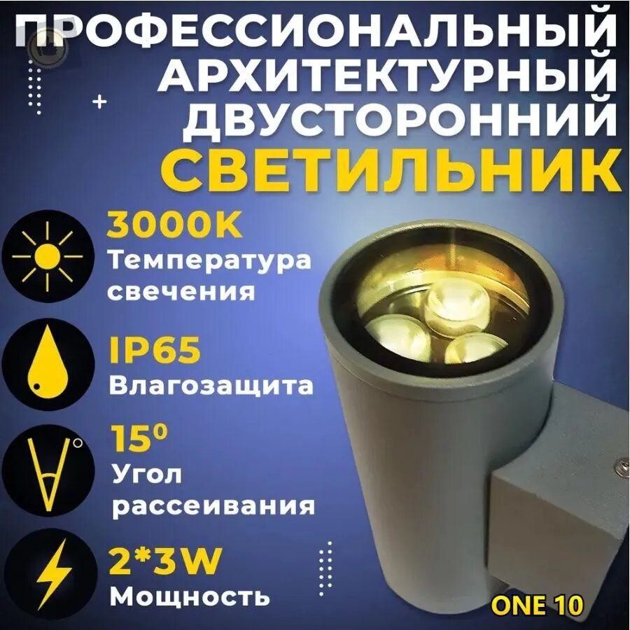 Уличный светильник, количество ламп:2шт