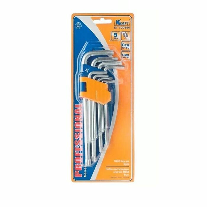 Набор ключей KRAFT TORX Т10 50 9 предметов