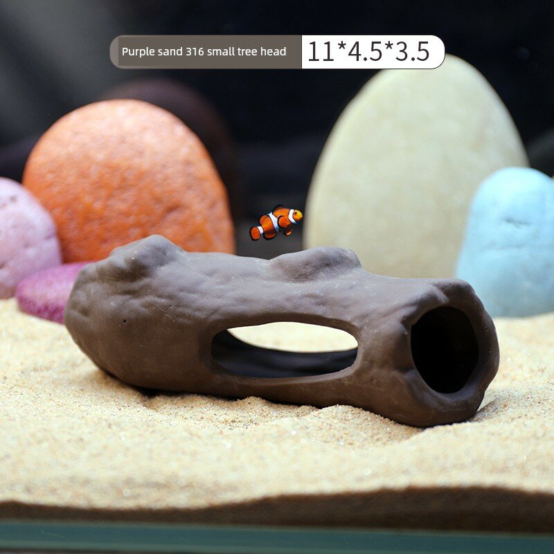 Керамический горшок-укрытие для аквариумного ландшафта, домик для рыб и креветок, укрытие для цихлид, мини-попугаев,