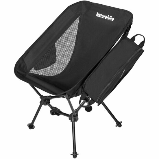 Кресло туристическое Naturehike Clamshell 001 складное, 55х54х66 см, до 120 кг, черное CNK2450JJ018-BS