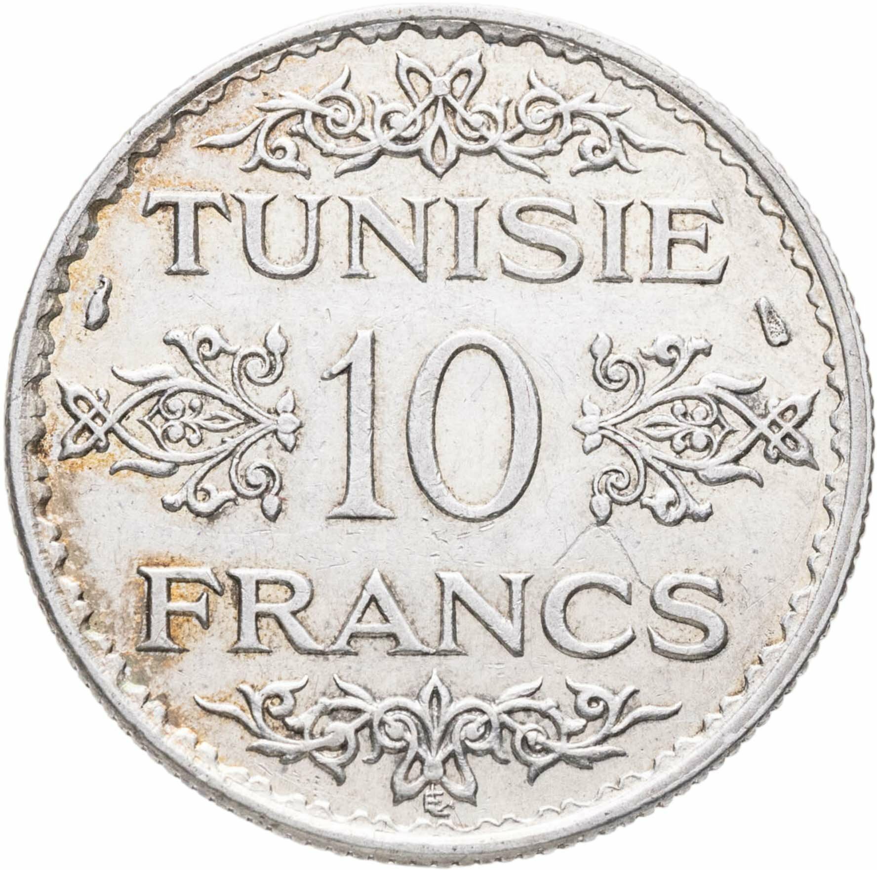 Тунис 10 франков (francs) 1934