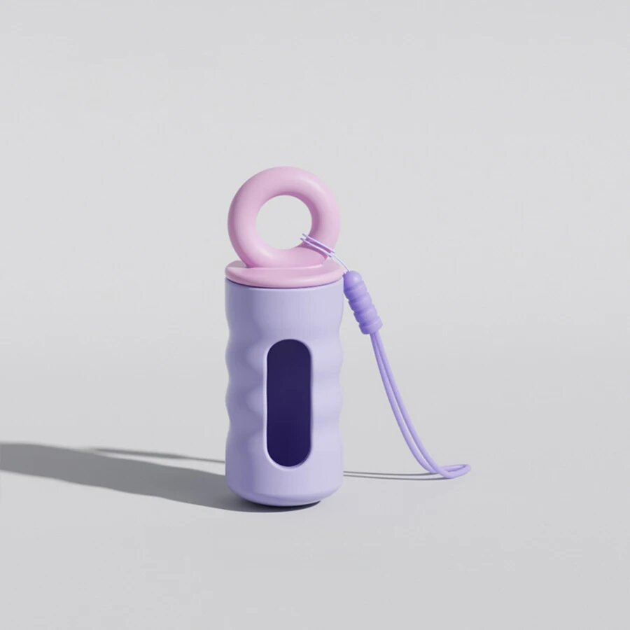 Портативный диспенсер для пакетов для собак, Purple