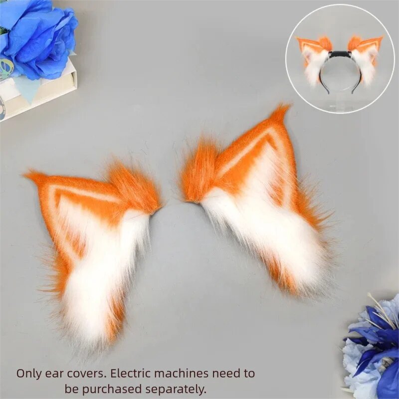 Оранжевые ушки лисы на повязку Earcap-A