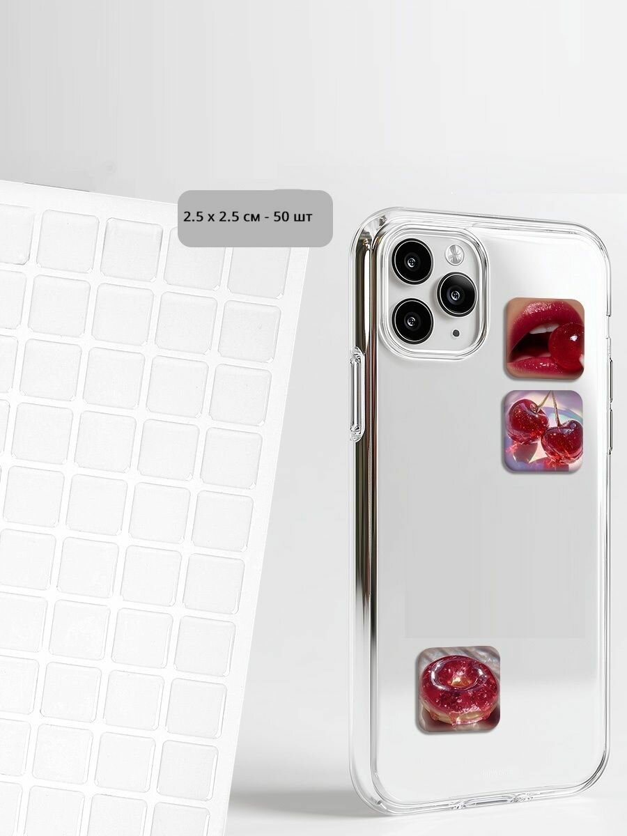 Заготовки для 3D стикеров 2.5 х 2.5 см 50 шт