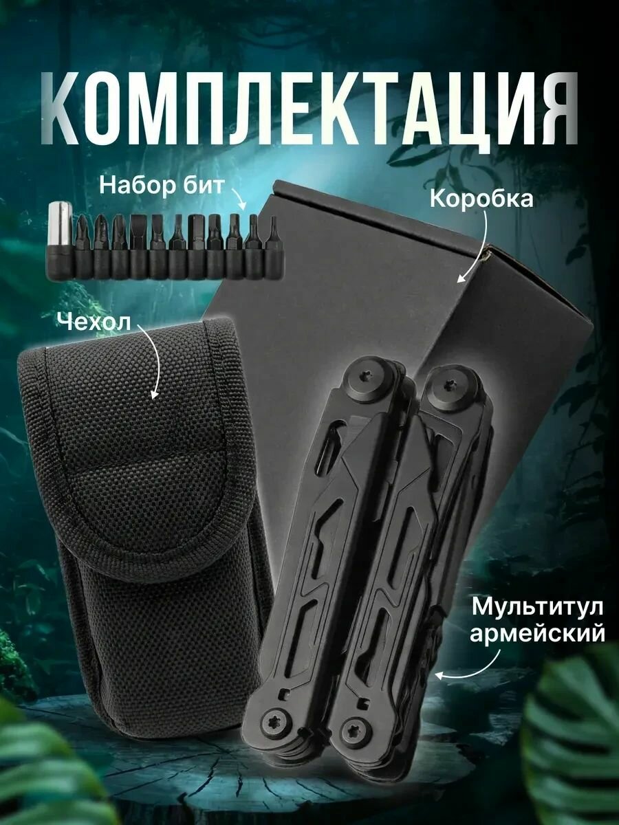 Пассатижи многофункциональные плоскогубцы электрика набор 35 в 1 — фото 1