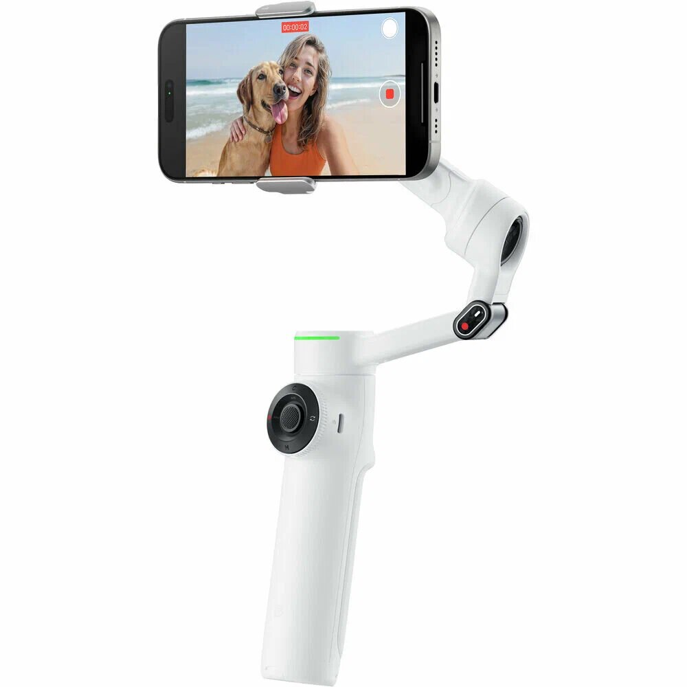 Insta360 Flow 2 Pro 3-х осевой ручной стабилизатор для смартфона, White