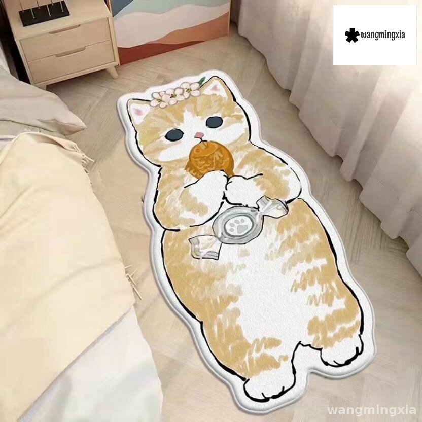 Ковер "Кот", искусственный кашемир, машинная стирка, 40х120см